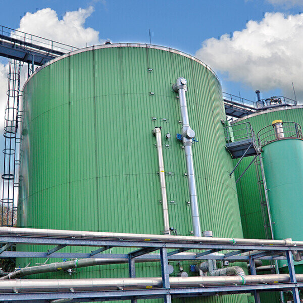 Biogas batch fermentation system for laboratory use with automatic gas ...